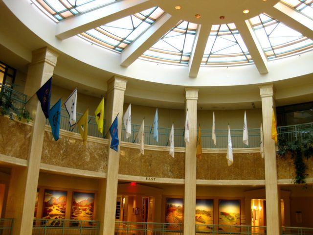 New Mexico State Capitol in Santa Fe - The Land of Enchantment